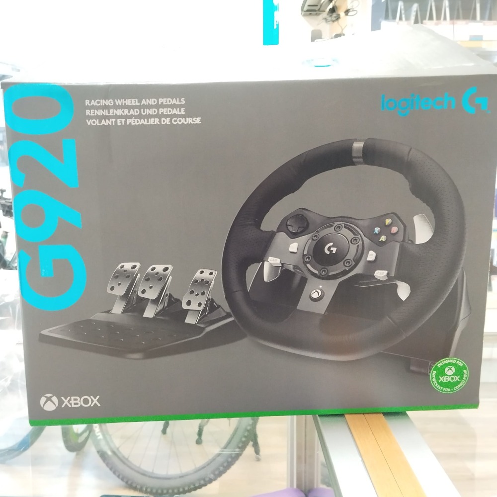 Used Logitech G920 Driving Force Racing Wheel with Pedals - Own4Less